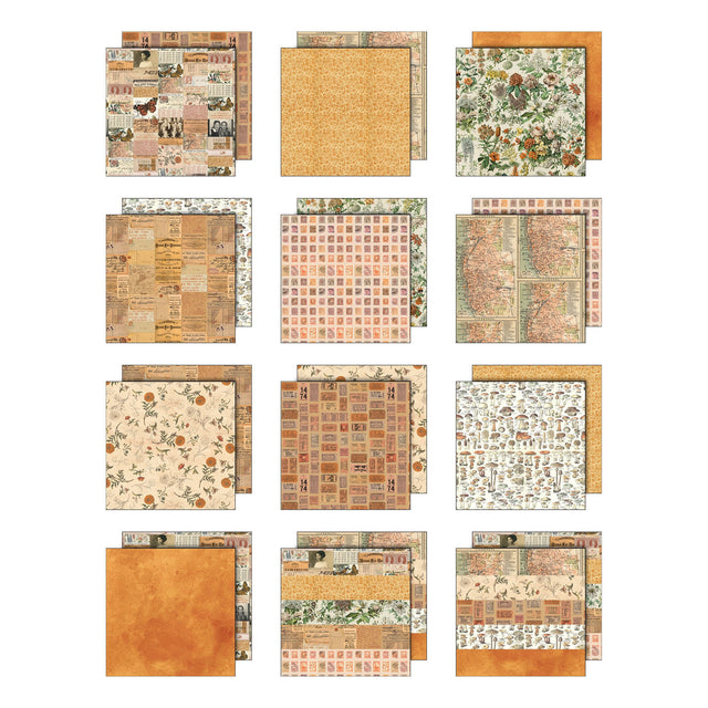Tim Holtz - Advantus Idea-ology Double-Sided Cardstock 8"X8" 12/Pkg Pa ...