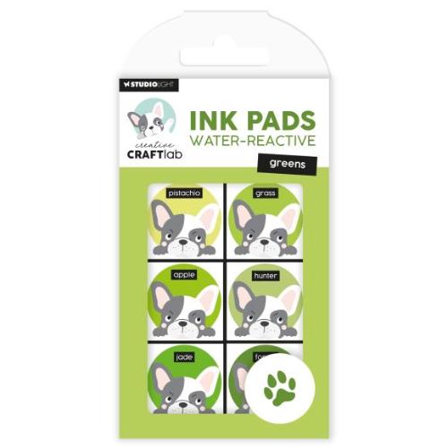 Studio Light Water-Reactive Ink Pads 6/Pkg Nr. 22, Greens – Auzz ...