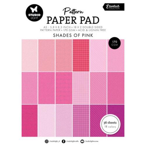 Studio Light Shades Of Pink Essentials A5 Pattern Paper Pad (SL-ES-PPP ...