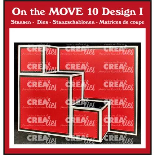 Crealies On The Move Dies No. 10 Design I Stair Step Card with 3 Steps ...