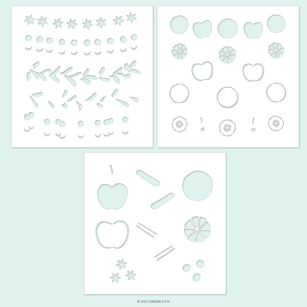 Concord & 9th Citrus & Spice Stencil Pack (4 qty; 6 x 6) – Auzz ...
