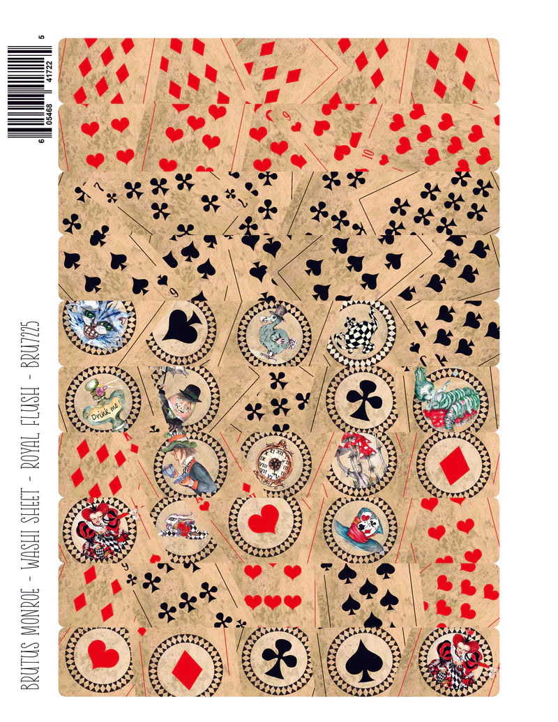 Brutus Monroe Royal Flush Washi Sheet – Auzz Trinklets N Krafts
