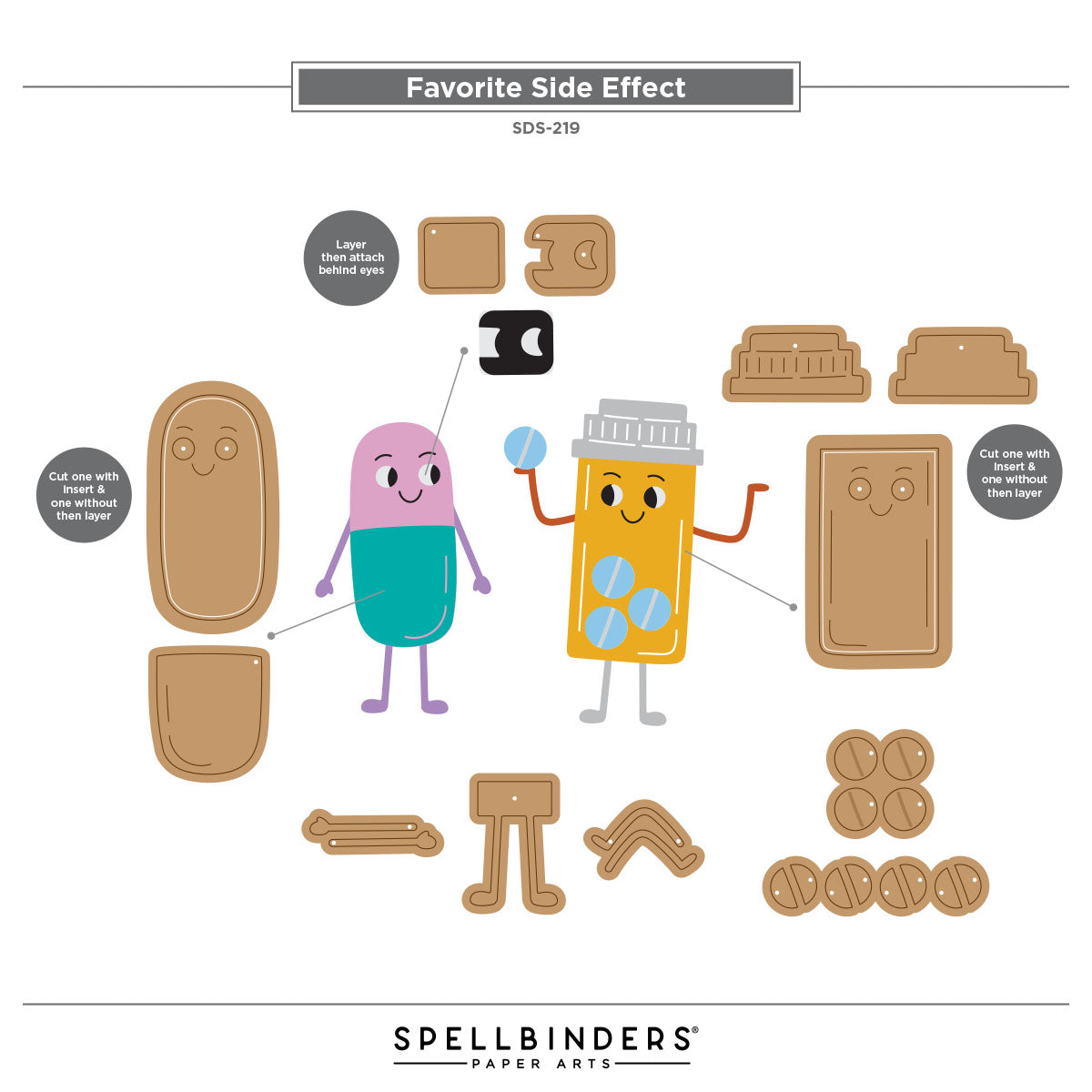 Spellbinders Favorite Side Effect Clear Stamp & Die Set – Auzz ...