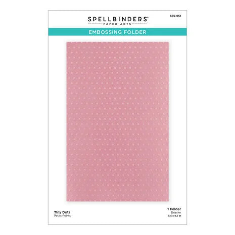 Spellbinders Tiny Dots Embossing Folder (SES-051) – Auzz Trinklets N Krafts