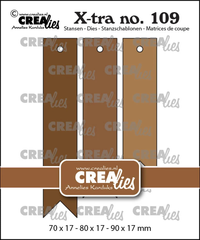 Crealies X-tra Dies Fishtail Tags Smooth (X-tra109) – Auzz Trinklets N ...