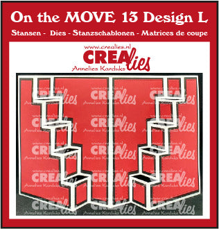 Crealies • On The Move Dies Design L Stair Step Card 2X5 Steps – Auzz ...