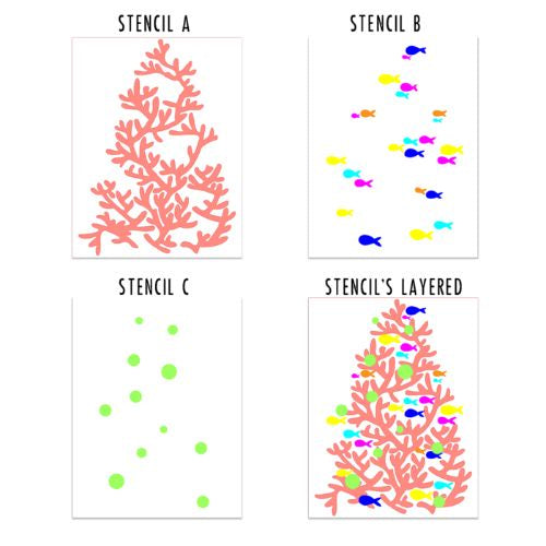 Brutus Monroe Holiday Reef Stencil Set – Auzz Trinklets N Krafts