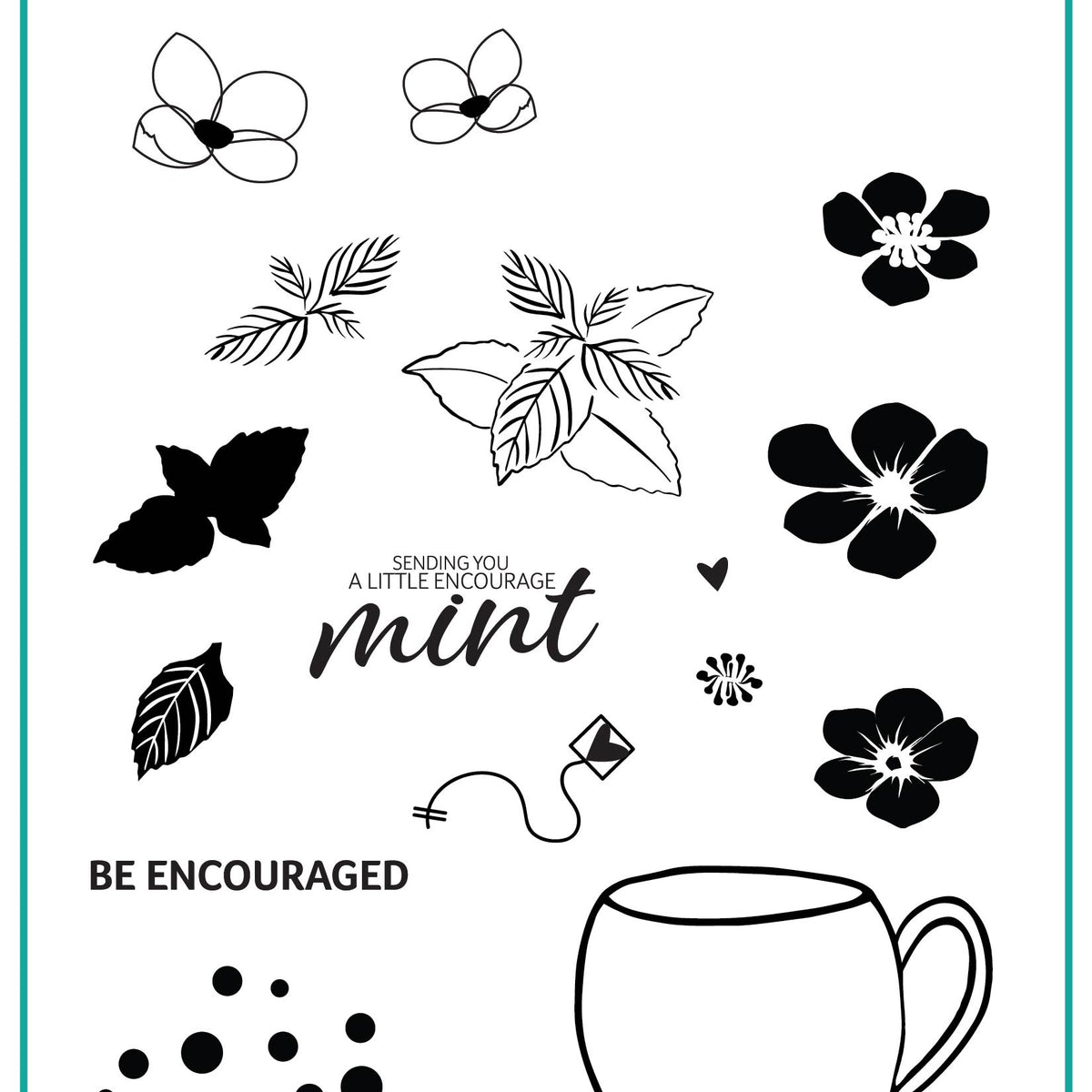 Gina K Designs Bundle- Be Encouraged RETIRED – Auzz Trinklets N Krafts