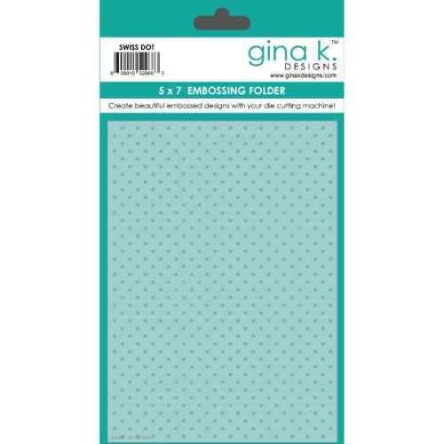 Gina K Designs EMBOSSING FOLDER- Swiss Dot – Auzz Trinklets N Krafts