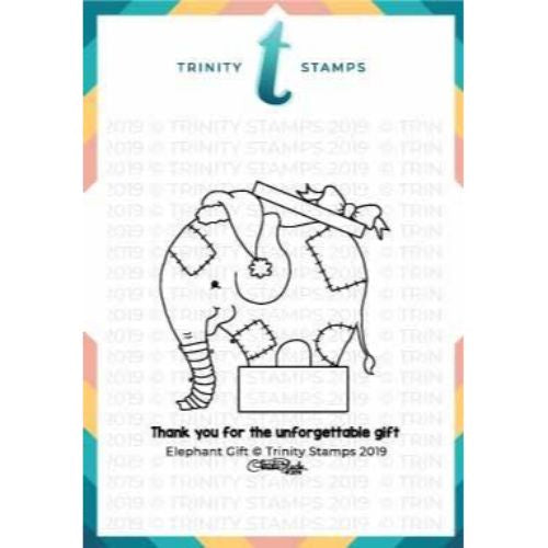 Trinity Stamps Elephant Gift 3x3 Stamp set – Auzz Trinklets N Krafts