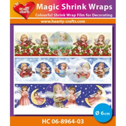 Hearty Crafts Magic Shrink Wraps, Metallic Angels 6 cm – Auzz Trinklets ...