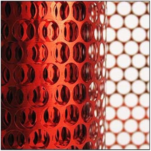 6mm Round Sequin Mesh Waste Punchinella Film Approx 2 mts Metallic Red ...